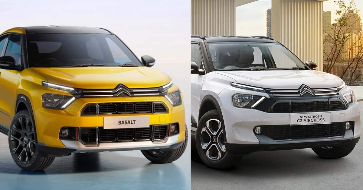 Citroen Basalt vs. Citroen C3 Aircross: Price, Features, and ...