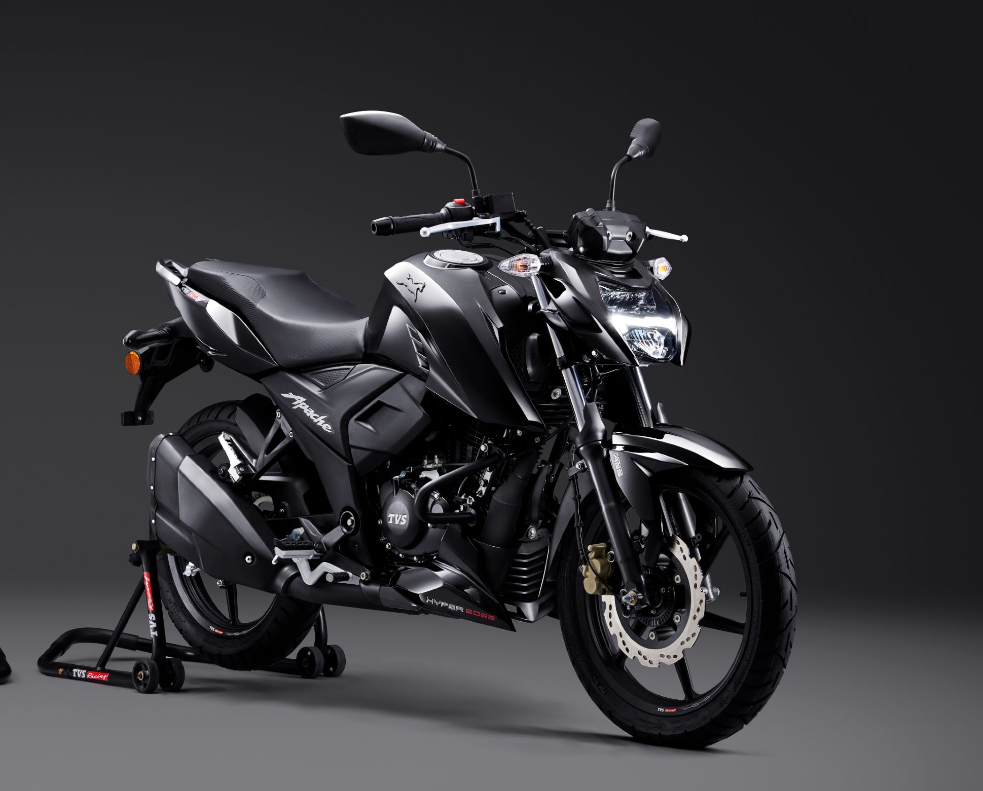 TVS Launches Stylish Blaze of Black Dark Edition for Apache RTR 160 ...